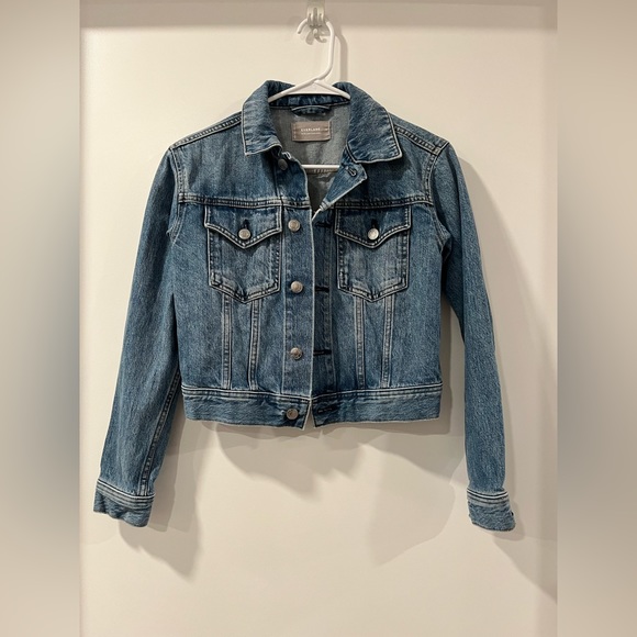 Jackets & Coats | Everlane The Shrunken Denim Jacket In Light Blue Wash ...